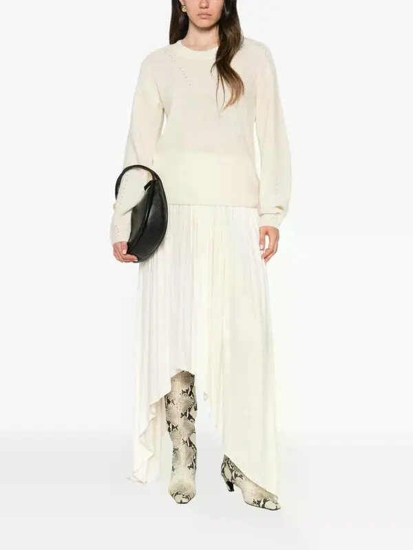 BOSS Perforated-detail Sweater - Neutrals
