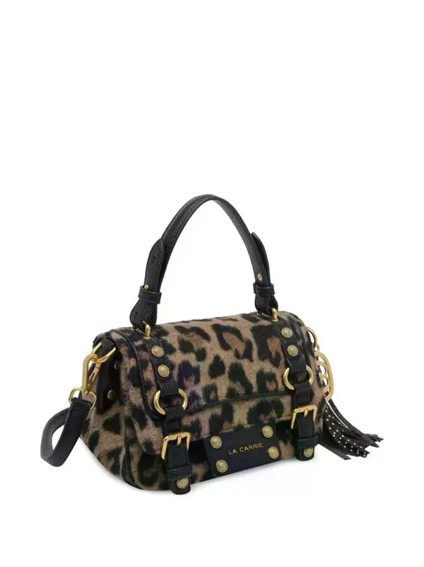 LA CARRIE Animal-print Studded Tote Bag