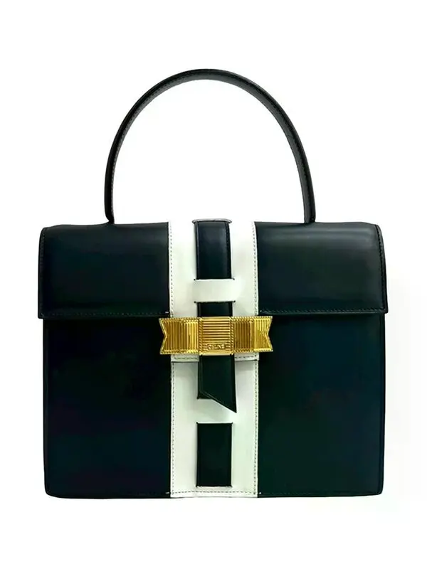 Celine 2001 Leather Handbag - Blue