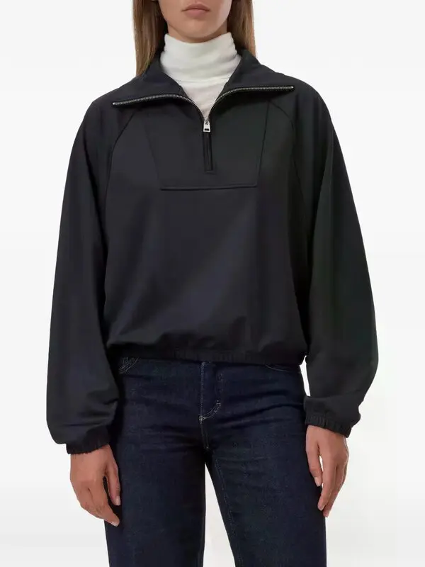 Closed Quarter-zip Raglan-sleeve Track Jacket