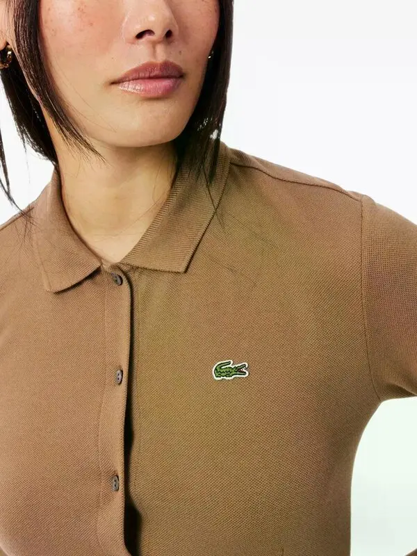 Lacoste Belted Piqué Polo Dress