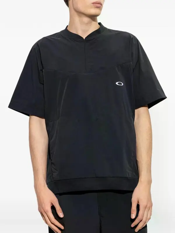 Oakley O-blades Quarter-zip Logo-embroidered T-shirt