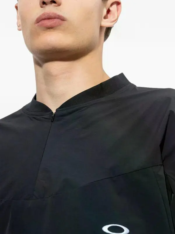 Oakley O-blades Quarter-zip Logo-embroidered T-shirt