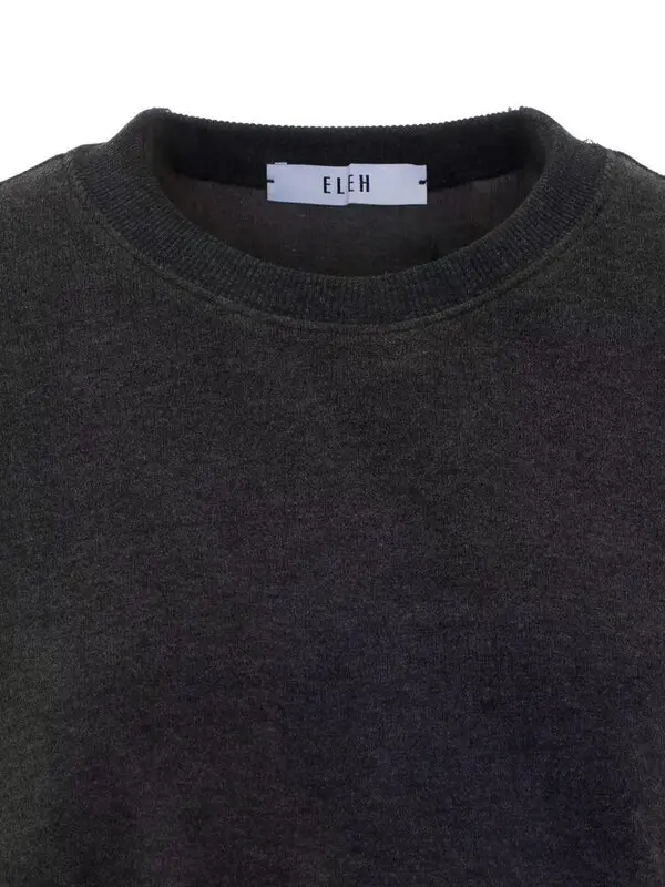 ELEH Crew-neck Drop-shoulder Sweater
