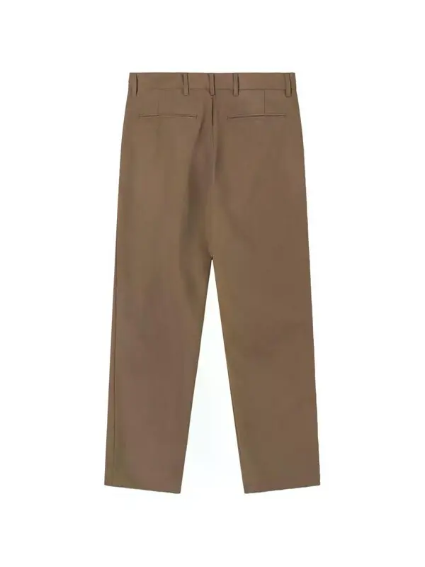 WHITE SAND Sammy Pleated Twill Trousers