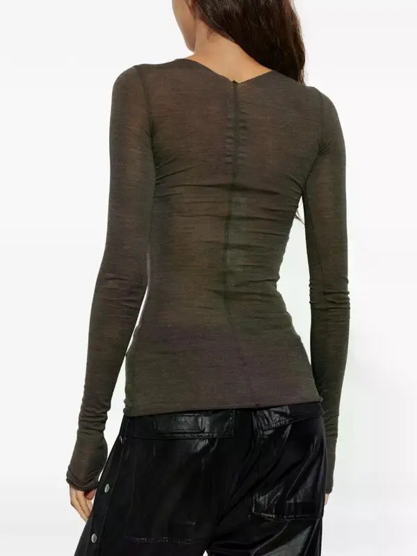Rick Owens Ls T Sheer Long-sleeved T-shirt