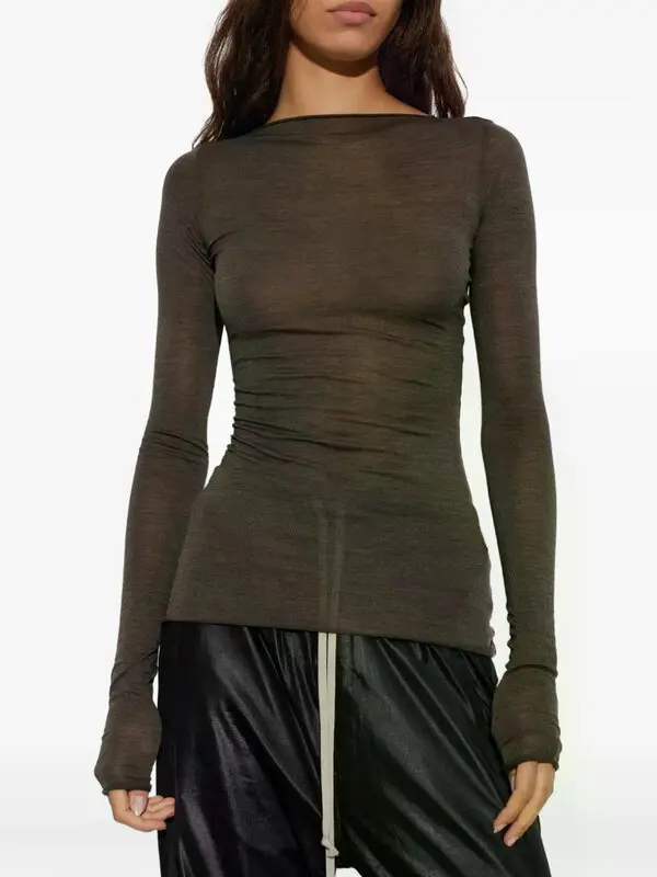 Rick Owens Ls T Sheer Long-sleeved T-shirt