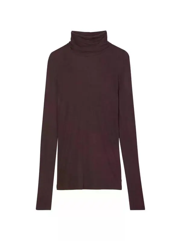 Closed Long-sleeve Turtle-neck Top