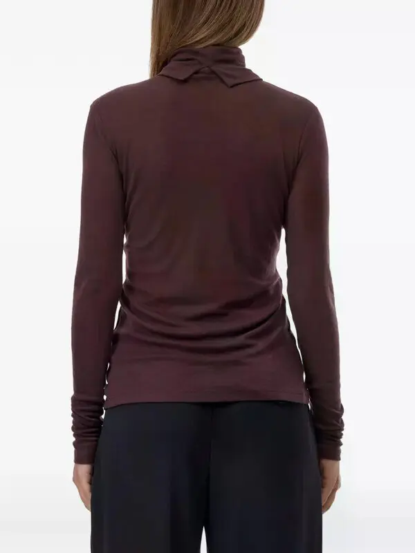 Closed Long-sleeve Turtle-neck Top