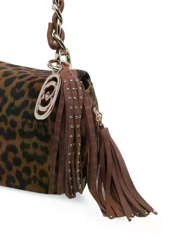 LA CARRIE Lio Leopard-print Clutch Bag