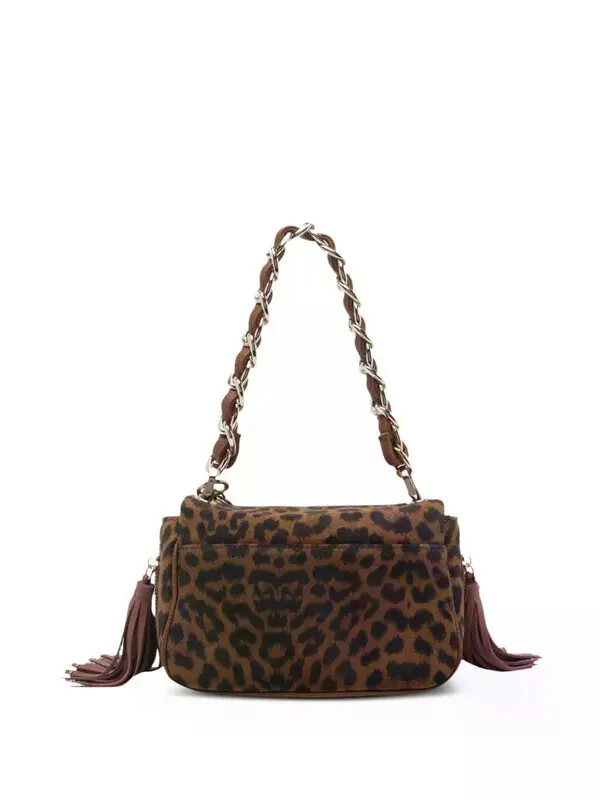 LA CARRIE Lio Leopard-print Clutch Bag - Brown