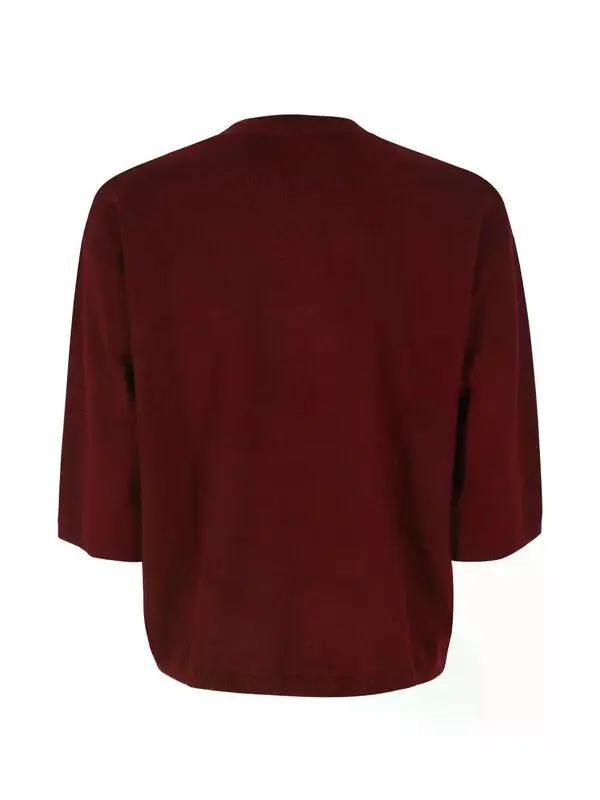 Seventy Fine-knit Drop-shoulder Sweater - Red