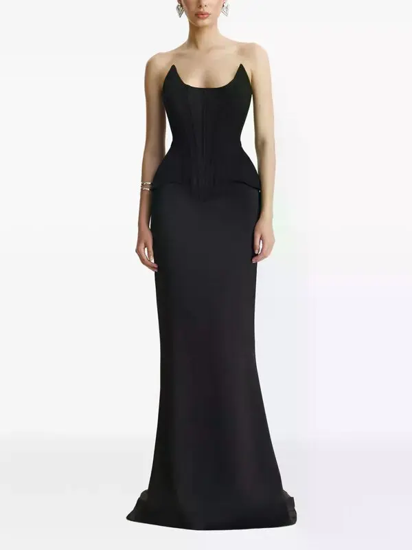 BENEDETTO Strapless Corset And Maxi Skirt Set