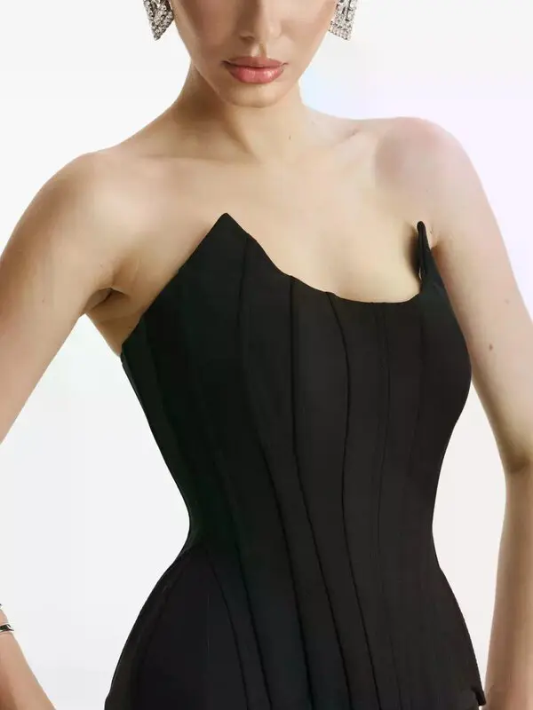 BENEDETTO Strapless Corset And Maxi Skirt Set