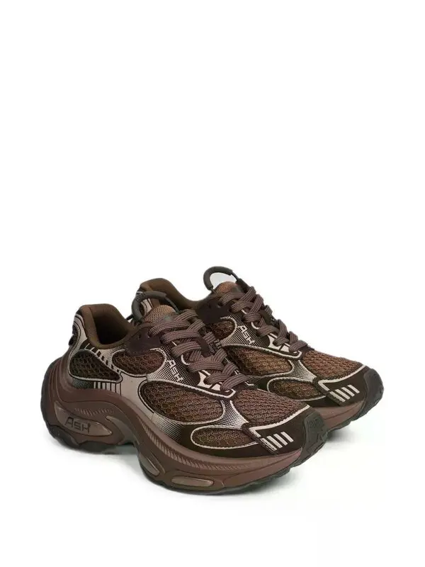 Ash Dragon03 Mesh-panel Low-top Sneakers - Brown