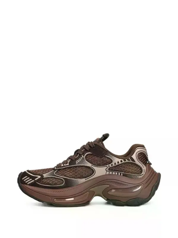 Ash Dragon03 Mesh-panel Low-top Sneakers - Brown