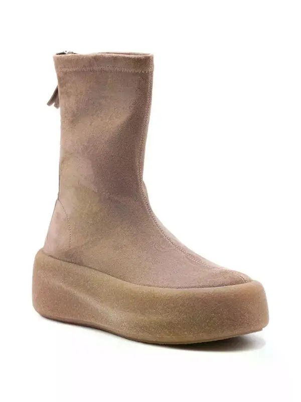 VIC MATIE Stretch Suede Platform Boots