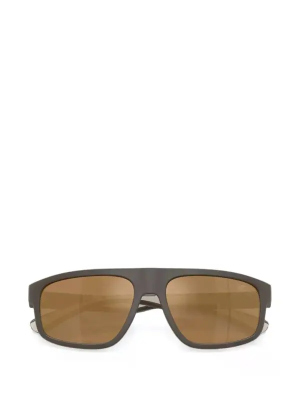 Burberry Check-print Rectangle-frame Sunglasses