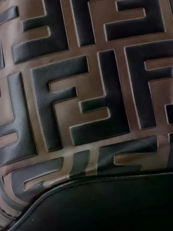 Fendi Mon Tresor Zucca Embossed Leather Mini Bucket Bag