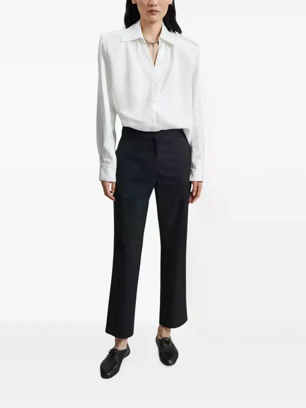 THE FRANKIE SHOP Jet Pinstripe-tailored Trousers