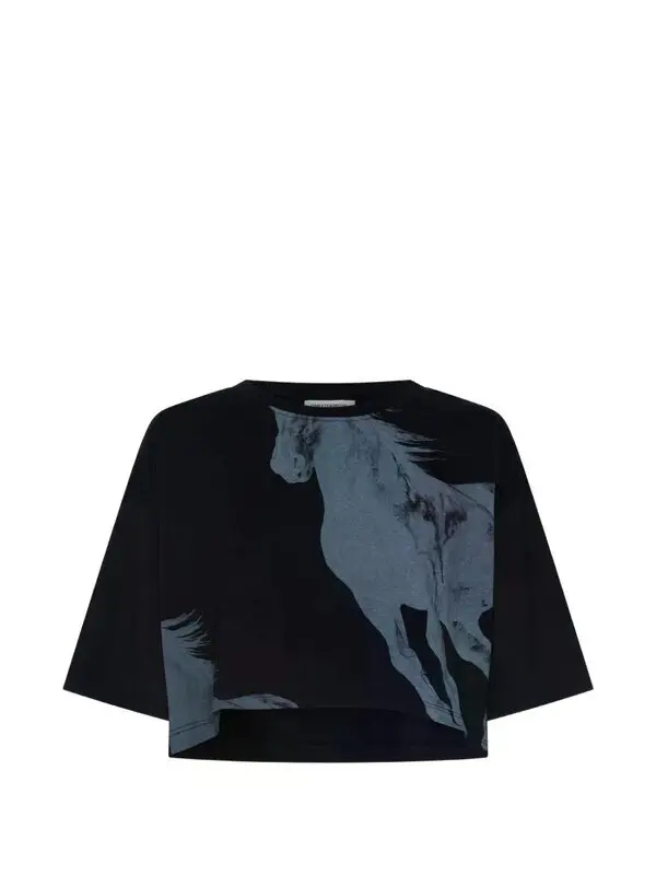 ONETEASPOON Wild Horses Cropped T-shirt