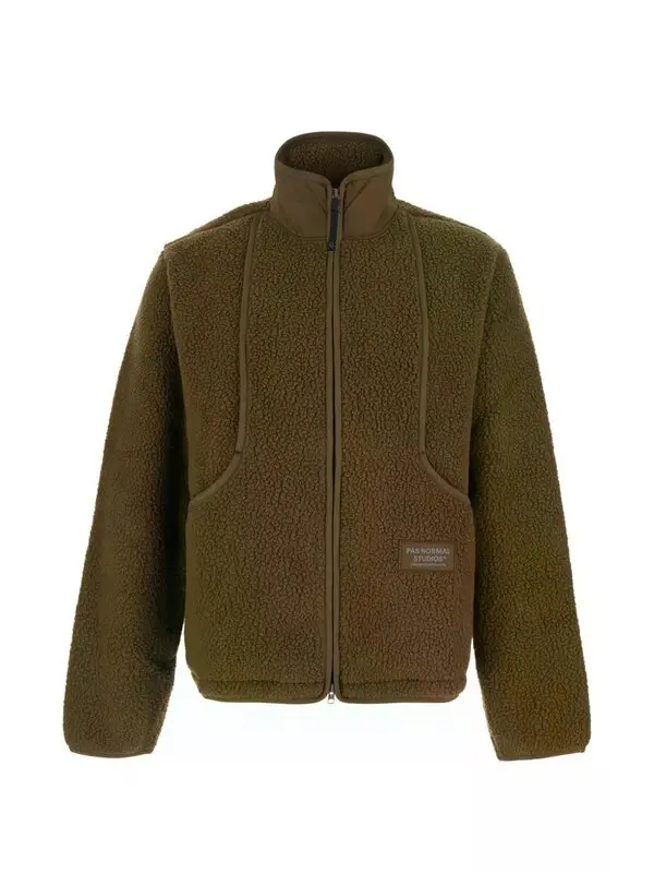 PAS NORMAL STUDIOS Fleece Zip-up Jacket - Green