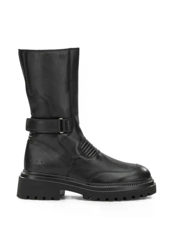 SUMMERY COPENHAGEN Buckle-strap Panelled Boots