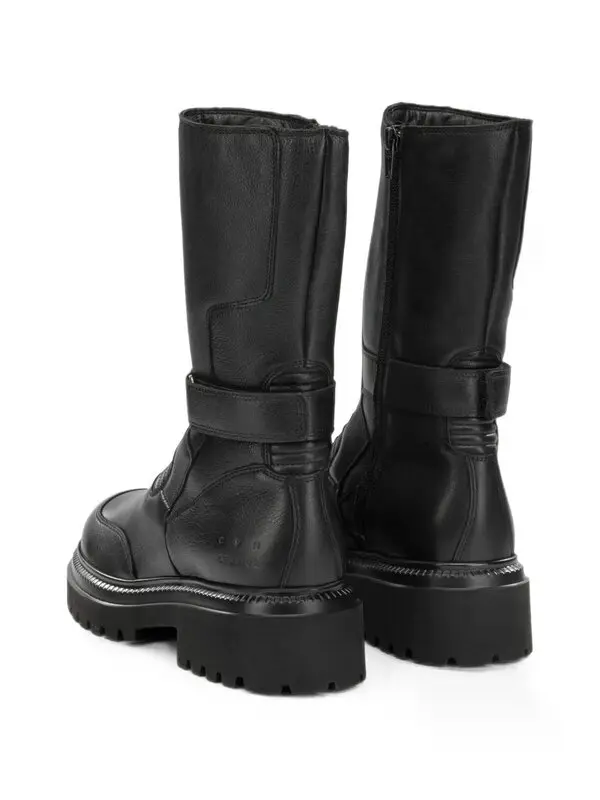 SUMMERY COPENHAGEN Buckle-strap Panelled Boots