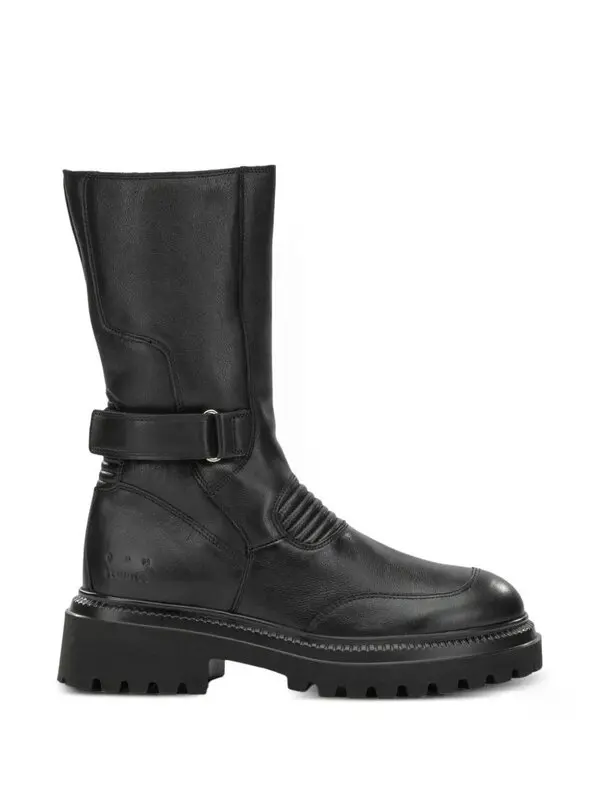 SUMMERY COPENHAGEN Buckle-strap Panelled Boots