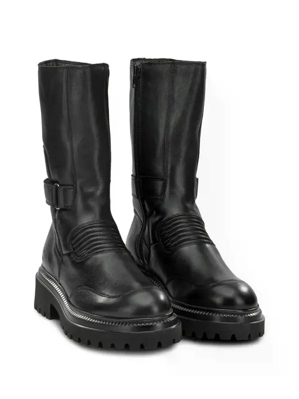 SUMMERY COPENHAGEN Buckle-strap Panelled Boots