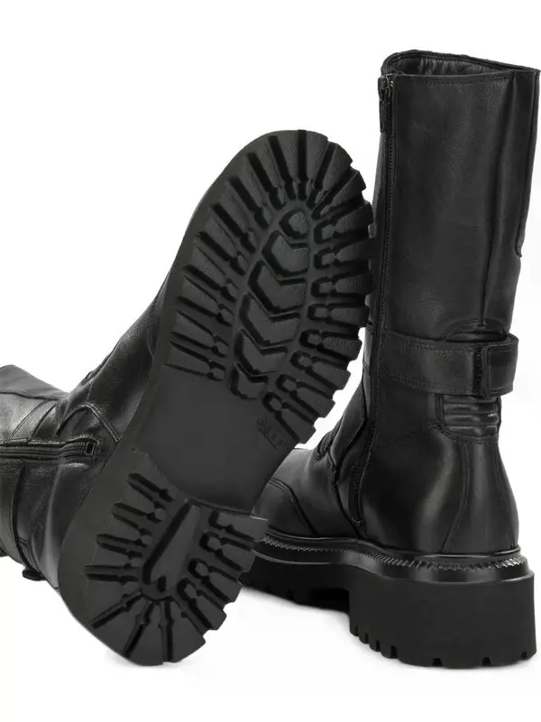 SUMMERY COPENHAGEN Buckle-strap Panelled Boots
