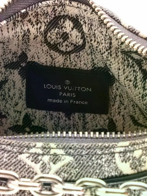 LOUIS VUITTON Loop Handbag Monogram Jacquard Denim Hobo Bag - Metallic