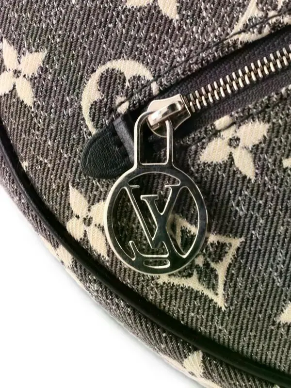 LOUIS VUITTON Loop Handbag Monogram Jacquard Denim Hobo Bag - Metallic
