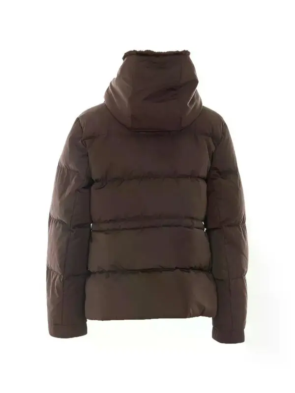 LOU ANDREA Fur-trimmed Hooded Puffer Jacket