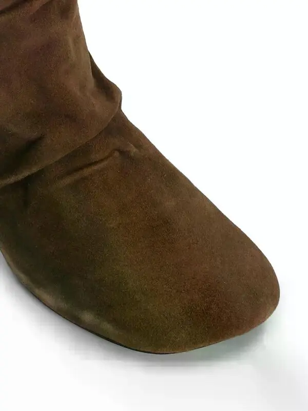 Ash Estelle Leather Ankle Boots - Brown
