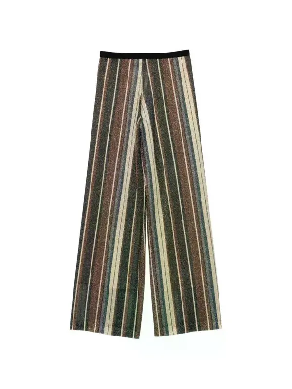 SIYU Zoe Stripe-print Wide-leg Trousers