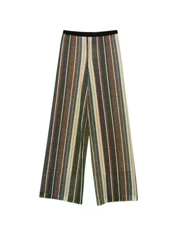SIYU Zoe Stripe-print Wide-leg Trousers