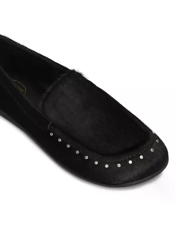 Ash Jasper Stud-embellished Loafers - Black