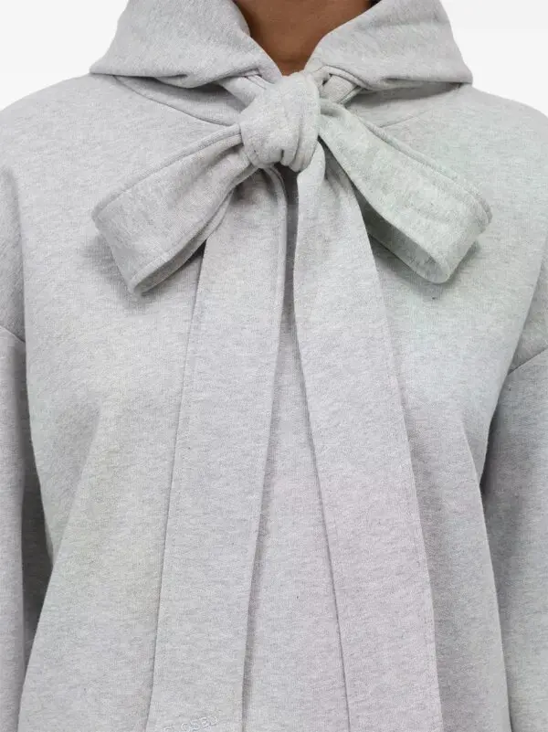 Closed Bow-tie Hoodie - Grey