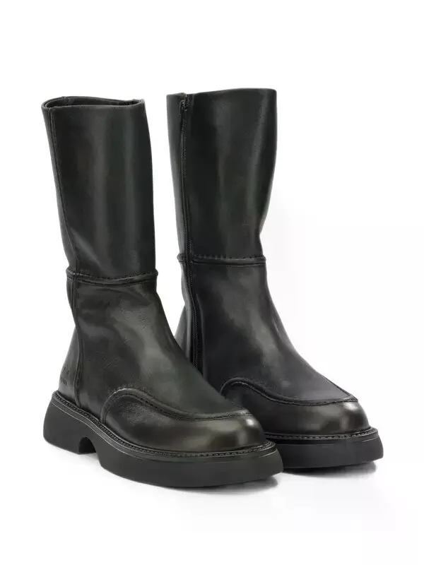 SUMMERY COPENHAGEN Leather Biker Boots