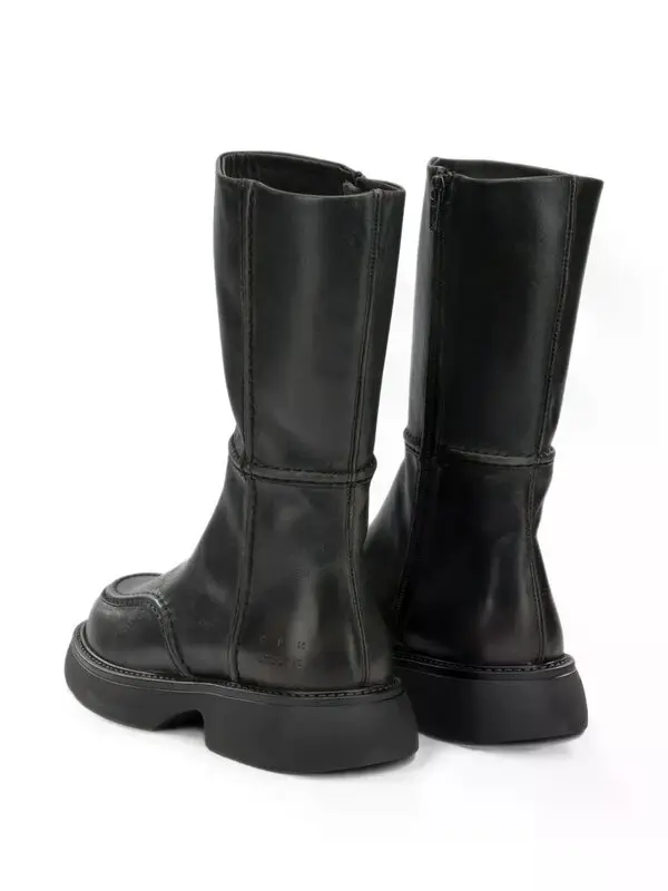 SUMMERY COPENHAGEN Leather Biker Boots