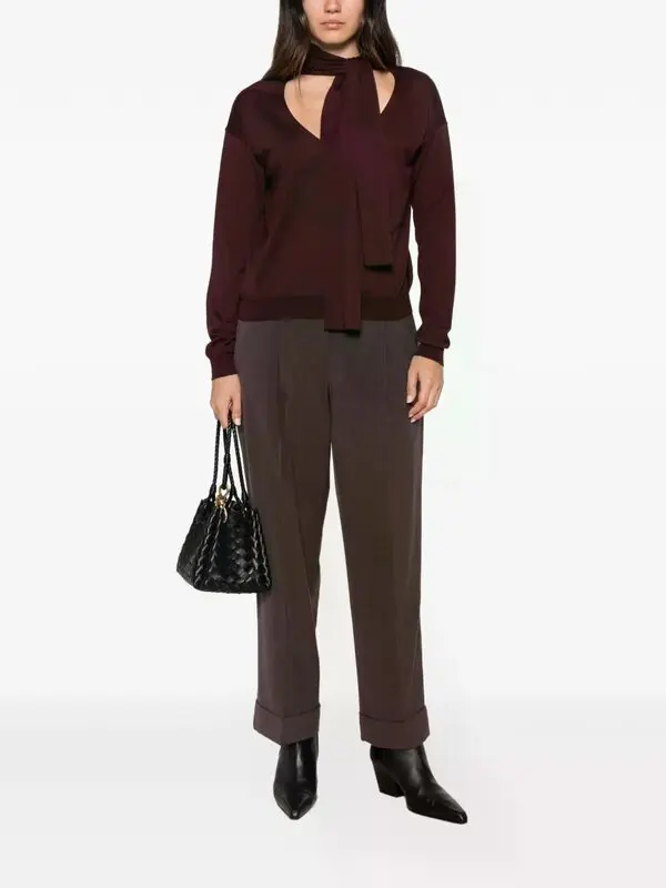 Liu Jo Pressed-crease Turn-up Trousers