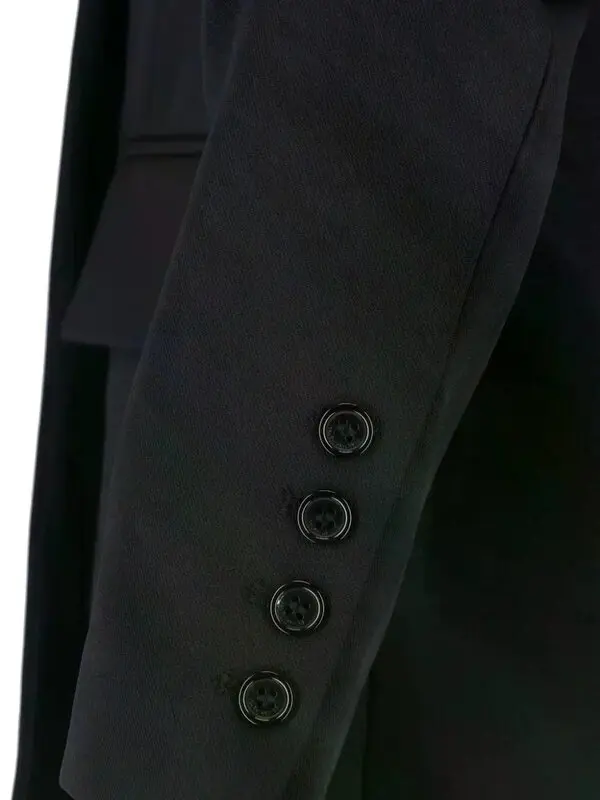 THE FRANKIE SHOP Doyer Cinched Double-breasted Blazer - Black