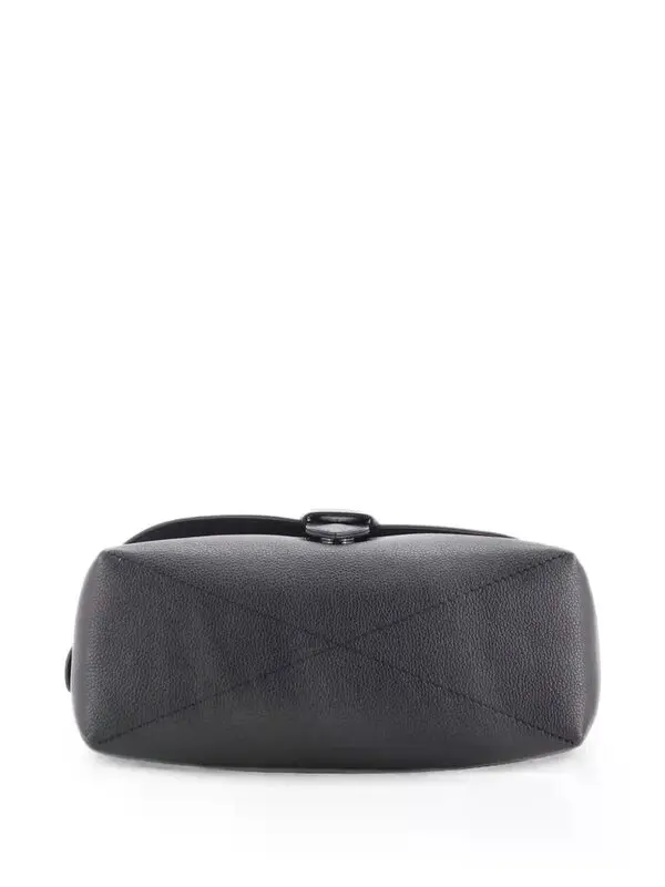 LOUIS VUITTON Saumur Messenger Bag Monogram Eclipse And Leather Crossbody Bag