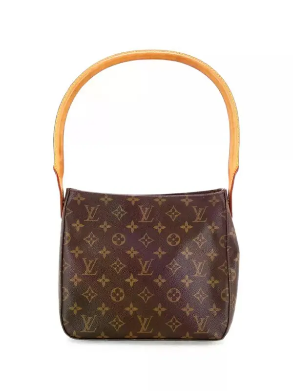 LOUIS VUITTON Looping Handbag Monogram Canvas Mm Satchel