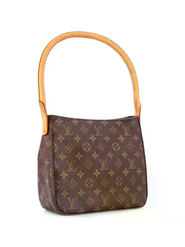LOUIS VUITTON Looping Handbag Monogram Canvas Mm Satchel