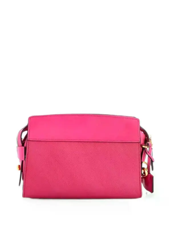 Prada Esplanade Saffiano With City Calf Small Crossbody Bag