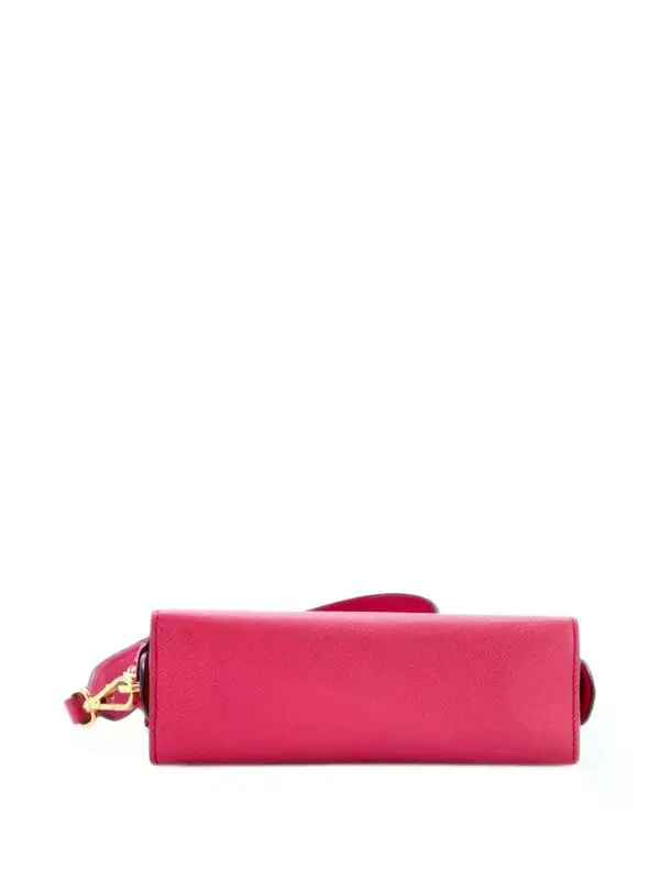 Prada Esplanade Saffiano With City Calf Small Crossbody Bag
