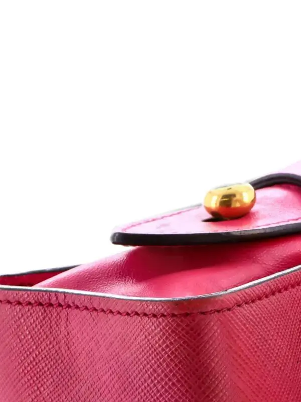 Prada Esplanade Saffiano With City Calf Small Crossbody Bag