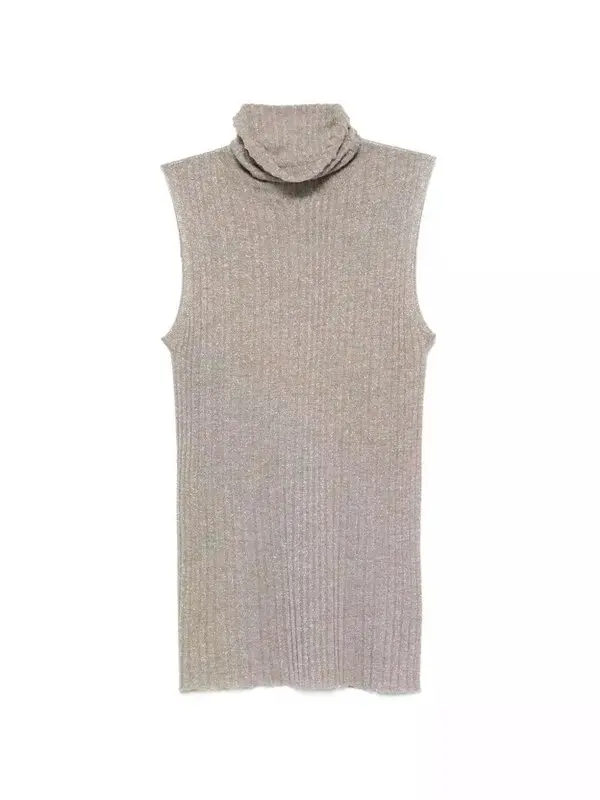 AROVESCIO Ribbed-knit Sleeveless Sweater